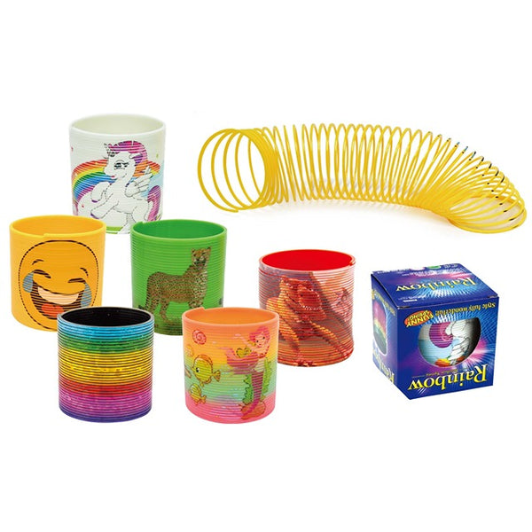 SPRINGY TOY W/DESIGNS 6 ASST SLINGY – THE HOME EXPO